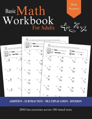 Basic Math for Adults - Addition, Subtraction, Multiplication, Division ...