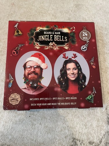BNIB Beard & Hair Clip On Jingle Bells Novelty Christmas | eBay