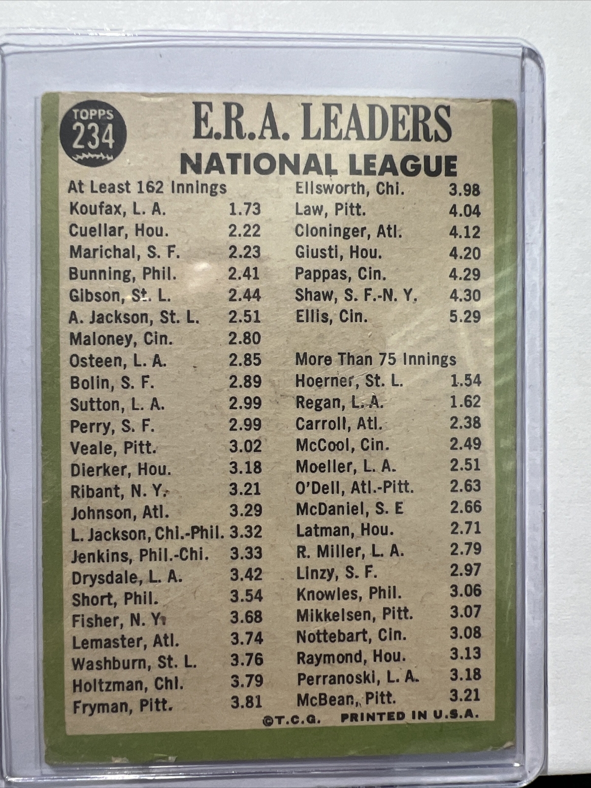 1967 Topps - #234 Sandy Koufax, Mike Cuellar, Juan Marichal | eBay