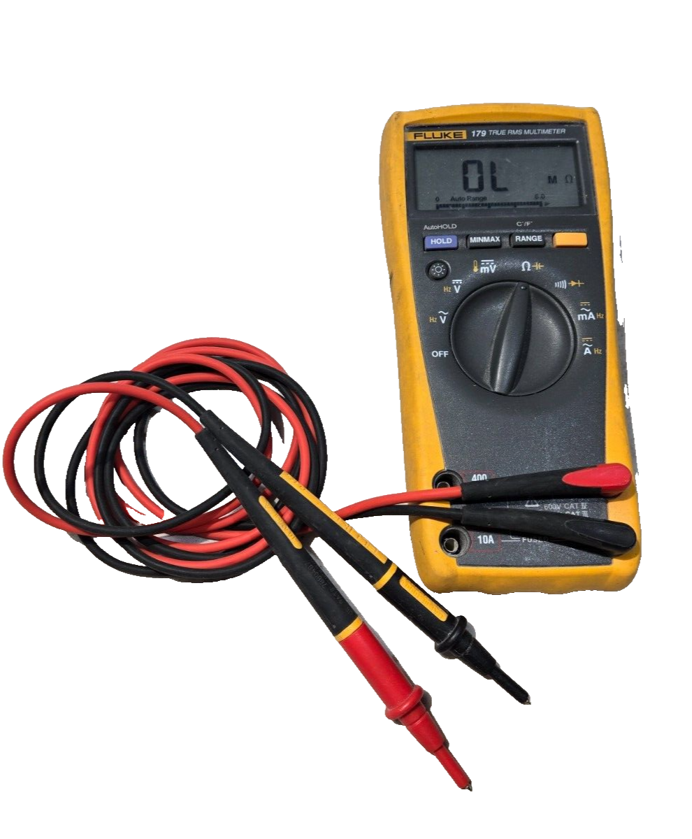 Fluke 179 True RMS Digital Multimeter With OEM Wires FREE USA SHIPPING ...