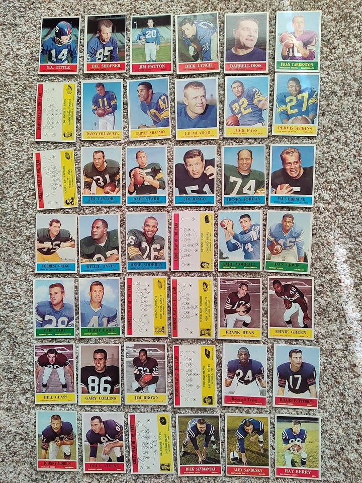 1964 Philadelphia Football Cards. Your Choice. Many Available. Updated ...