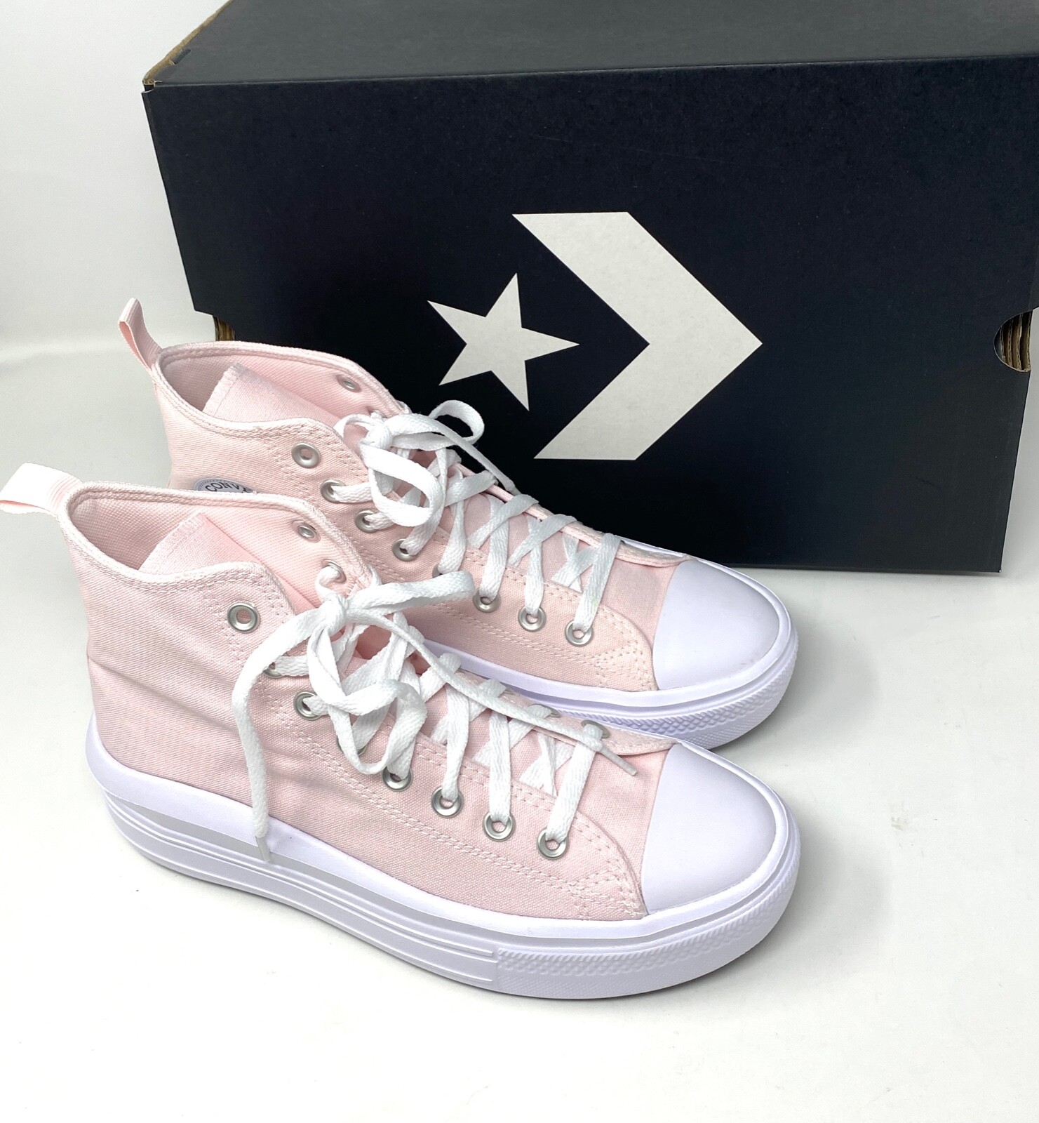 Converse Chuck Taylor Move Platform Shoes Kid Women Canvas Pink ...