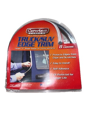 Cowles Custom Truck/SUV Edge Guard Trim 8' Chrome S37204 Self-Adhesive ...