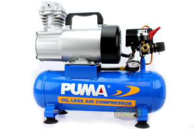 Puma 1 HP 1.5 Gallon Oil-Less Compact Air Compressor 150 PSI 12 Volt ...