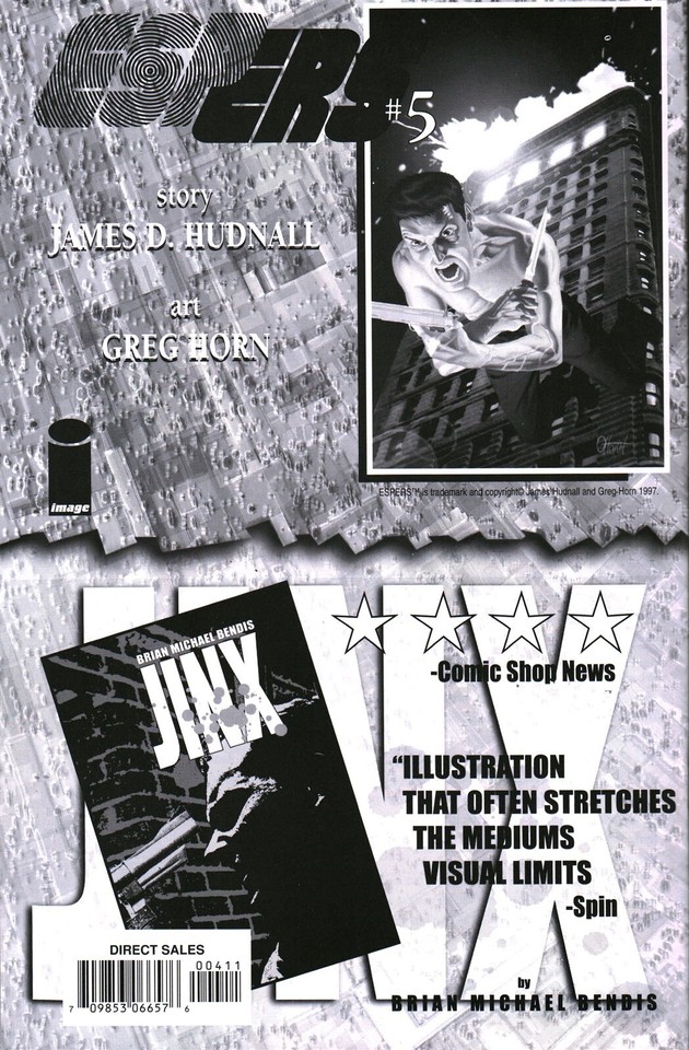 Image Comics Jinx Comic Book Issue #4 (1997) Myster Crime Drama Men's ...