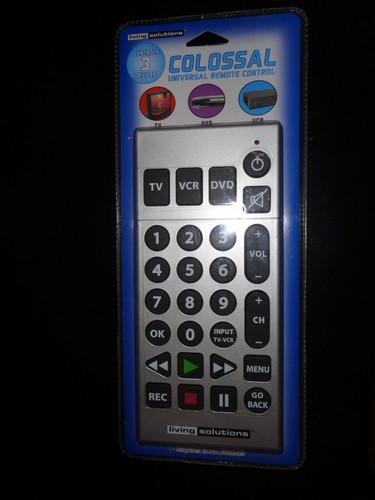 Colossal Universal Remote Control - New In Package!! Living Solutions ...