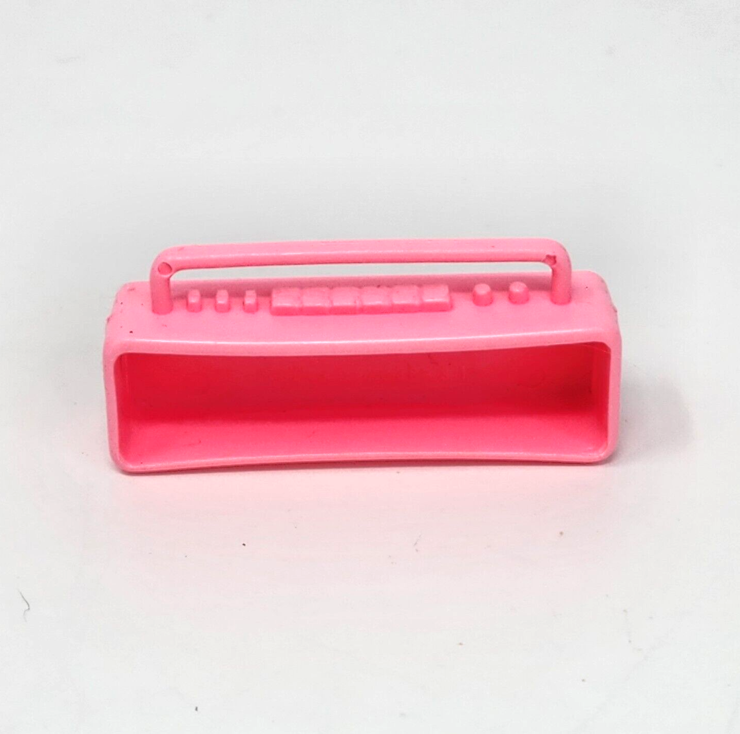 VINTAGE 1980's BARBIE PINK PLASTIC BOOMBOX RADIO / STEREO CASSETTE ...