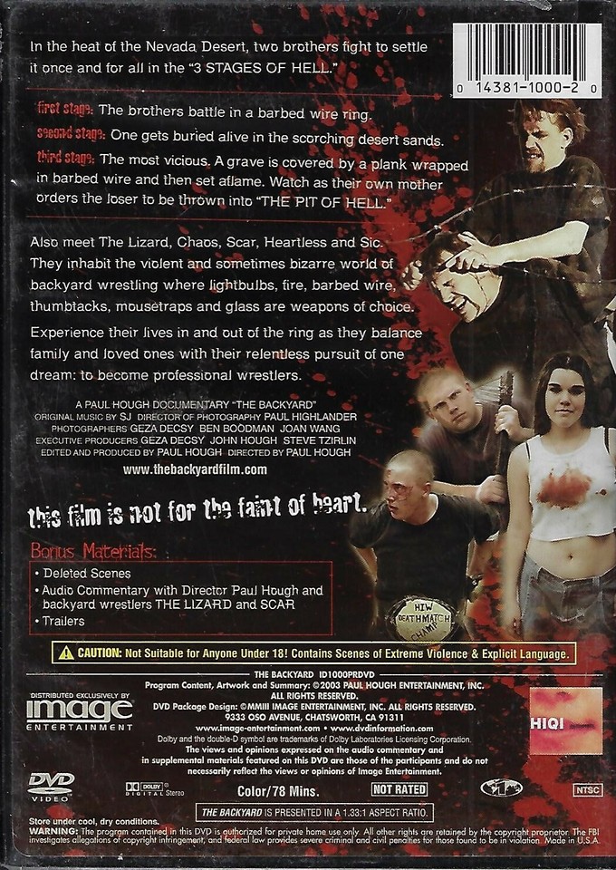 The Backyard (DVD, 2003) New 14381100020| eBay