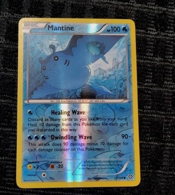 MANTINE Pokémon TCG Mantine Steam Siege 27/114 Reverse Holo Common | eBay