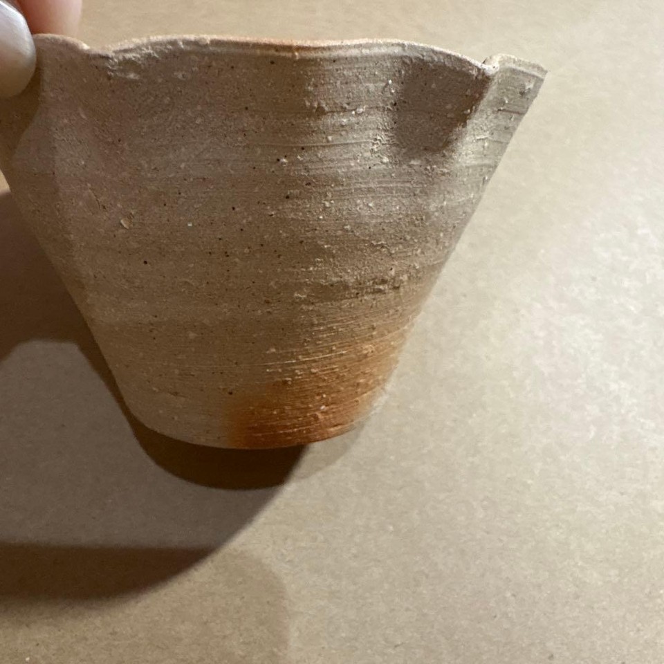 Bizen ware from famous store Hachima Octagonal pottery bowl Beige | eBay