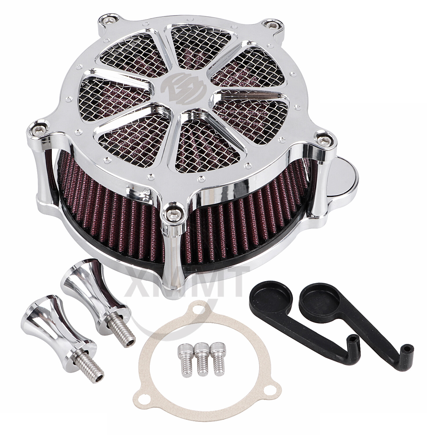 Chrome Air Cleaner Intake Filter For Harley Softail Deluxe FLSTN ...