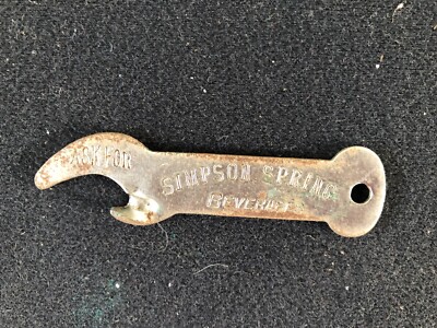 Vintage Simpson Spring Beverages bottle opener. 3 Inch | eBay