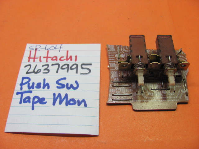 📈HITACHI 2637995 PUSH SWITCH BANK TAPE MONITOR SR-604 SR-504 STEREO ...