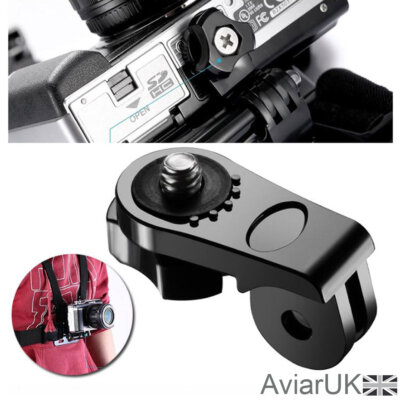 GoPro HERO Mount to 1/4" Male Digital Camera Thread Bridge Adapter ...