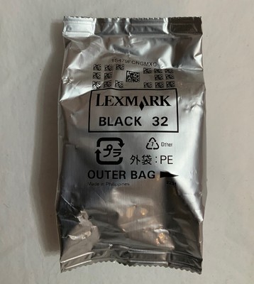 Genuine Lexmark 32 Black Ink Cartridge OEM SEALED PKG | eBay