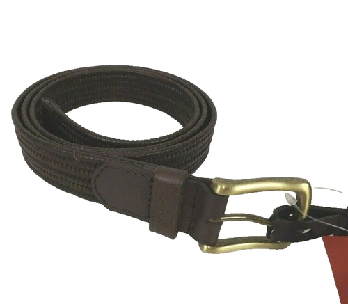 Thomas Cook Belt Brown Size 3XL 111-119 cm 47in Braided Stretch Leather ...