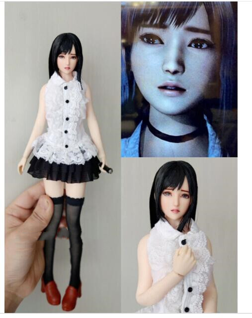 1/6 Female Hinasaki Miu Girl Obitsu Head Sculpt Fit 12"Ph JO LD Figure ...