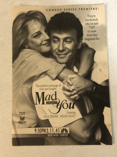 Mad About You Tv Series Print Ad Advert Paul Reiser Helen Hunt Tpa1 | eBay