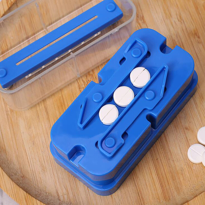 Pill Cutter Splitter Divide Medicine Storage Tablet Cut Slicer Cases ...