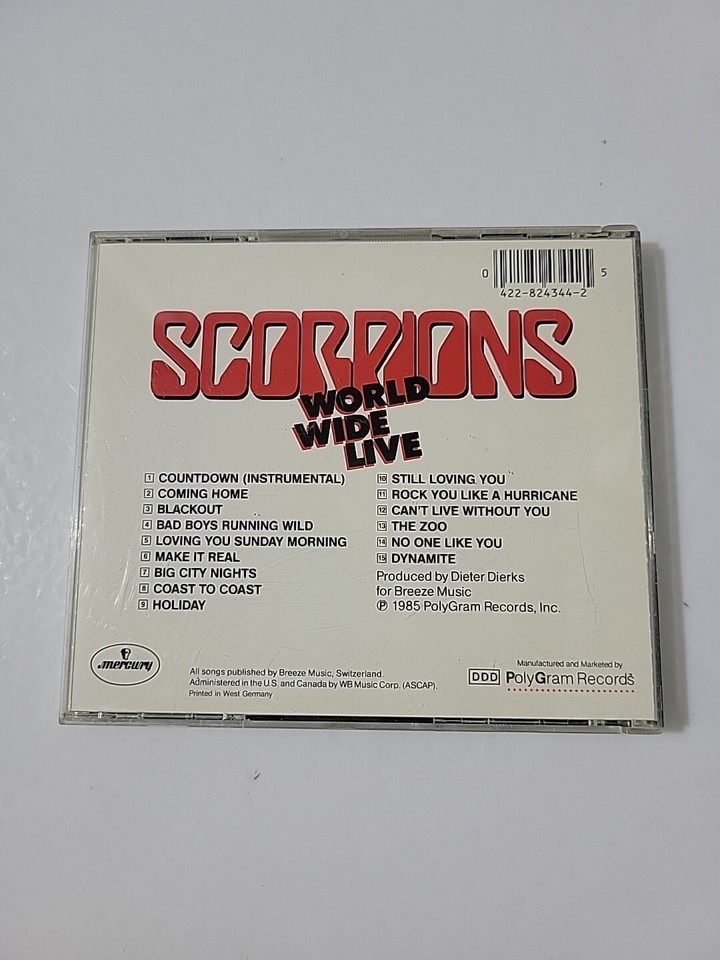 World Wide Live [Original] by Scorpions (Germany) (CD, Sep-1985 ...
