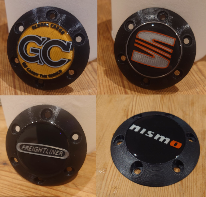 Logitech G27, G29, G920, G923 Custom Faceplate/Centre Cap Logo-Ask 4 ...