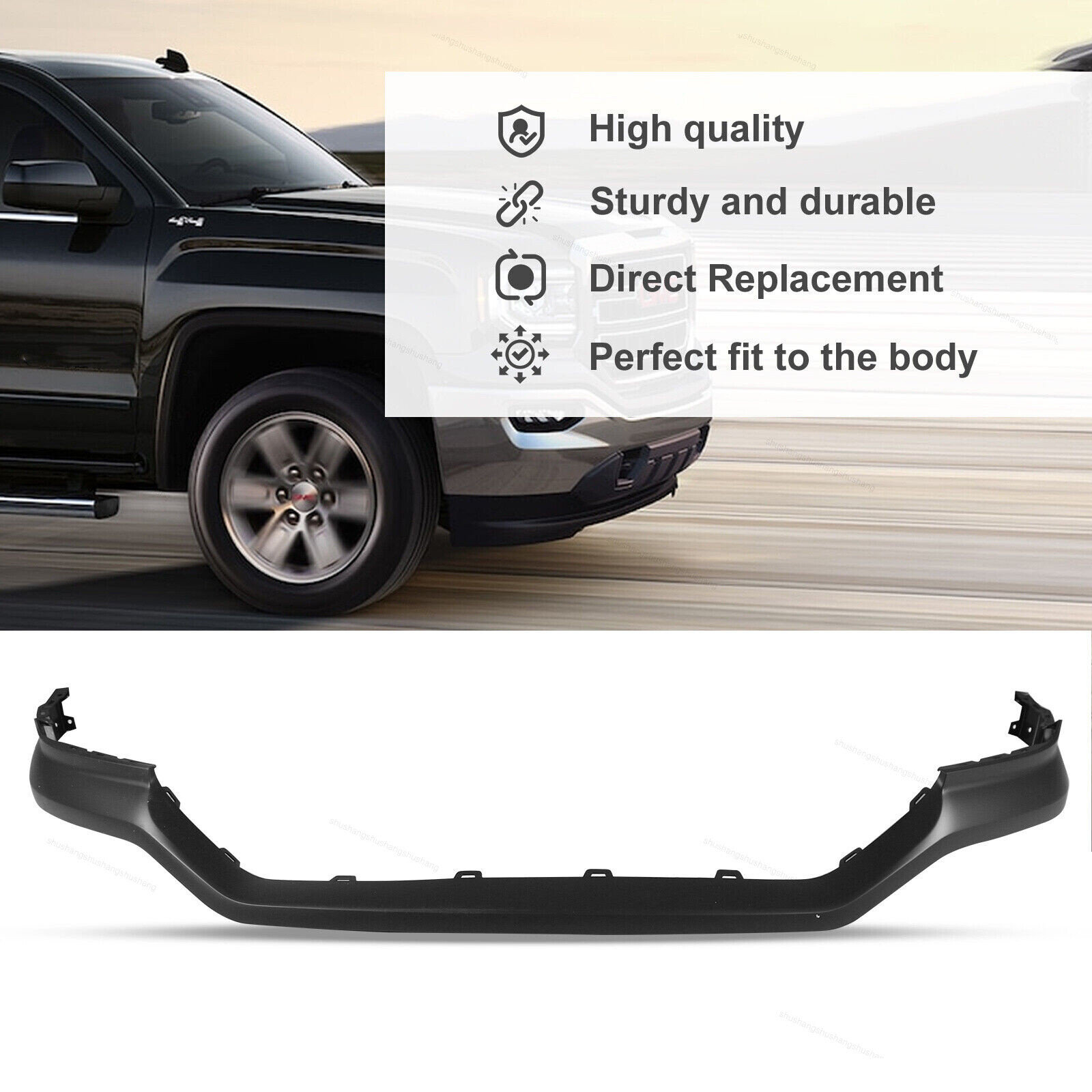 For 2016-2018 GMC Sierra 1500 GM1014117 Front Upper Bumper Cover ...