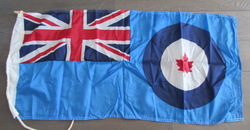 VINTAGE ROYAL CANADIAN AIR FORCE (RCAF) ENSIGN FLAG (1941-1968) 36" x ...