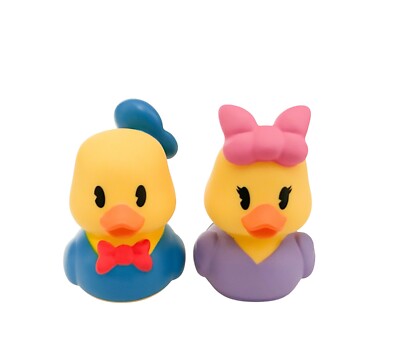 Donald Daisy Duck Disney Character Yellow Rubber Duck Ducks - Set Of 2 ...