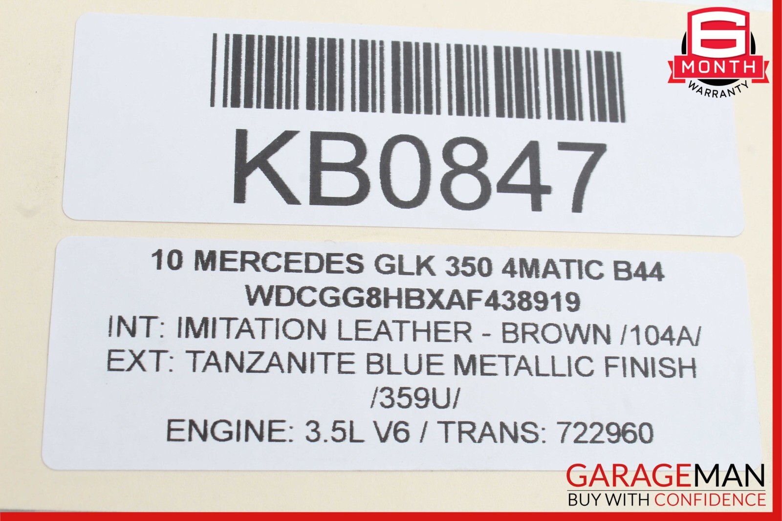 05-13 Mercedes X204 GLK350 4Matic M272 Ignition Coil Set of 6 ...