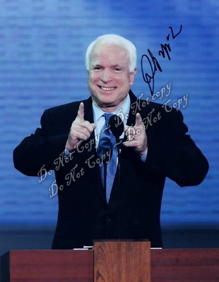 Senator John McCain Signed Photo Smile U.S. War Hero POW Autographed AZ ...