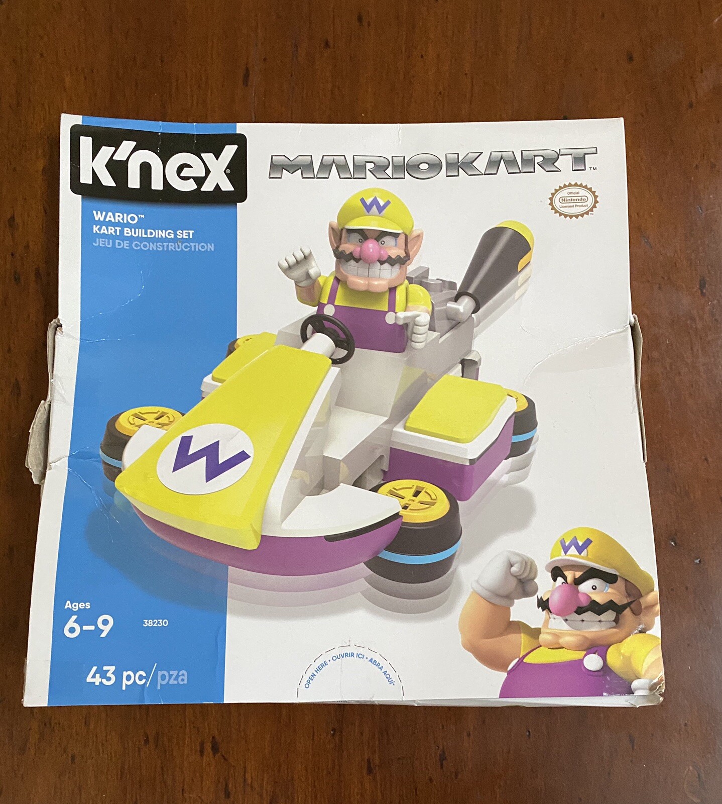 Nintendo K'Nex Mario Kart Wario Building Kit (43PC) 38230 | eBay