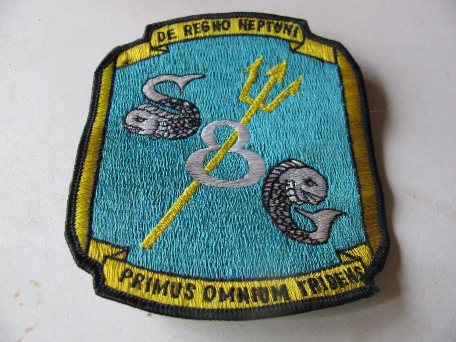 1980 'S PRIMUS OMNIUM TRIDENS SUBMARINE ORIG 4" MILITARY PATCH SEW ON ...