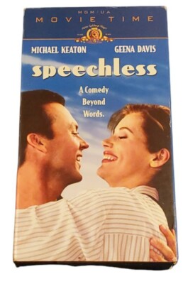 Speechless VHS 1994 Michael Keaton Geena Davis Comedy MGM Home ...