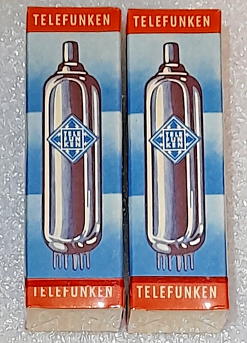 Pair ECH83 (6DS8, ECH81 in some cases) Telefunken NOS still sealed ...