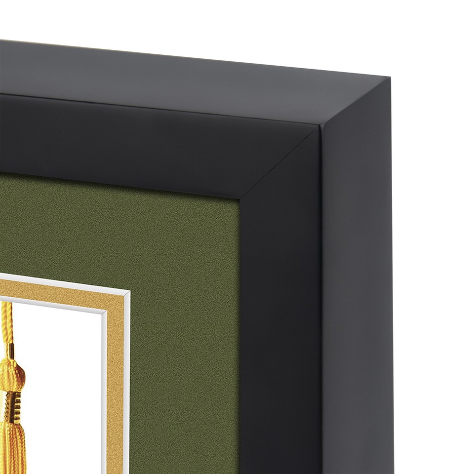11x22 Solid Wood Diploma Tassel Shadow Box Frame for Document ...