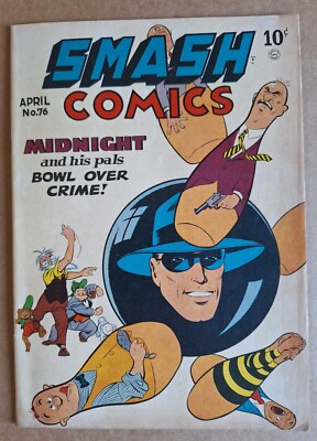 Smash Comics #76 April 1948 Midnight VGFINE | eBay