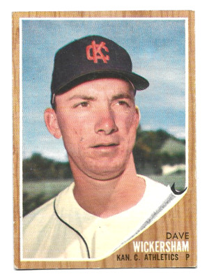 1962 Topps Baseball #517 Dave Wickersham Kansas City Athletics | eBay