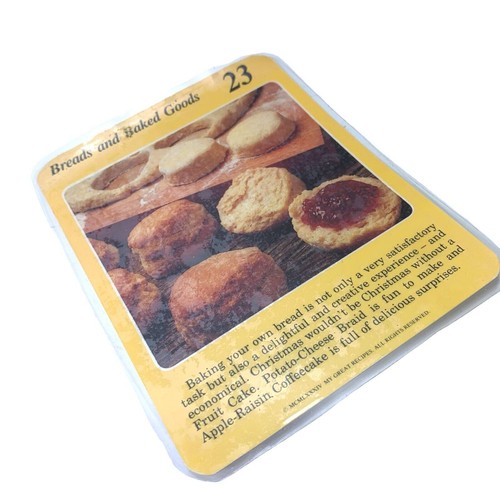 My Great Recipe Cards #23 Breads & Baked Goods Coffeecake Vintage 1980s ...