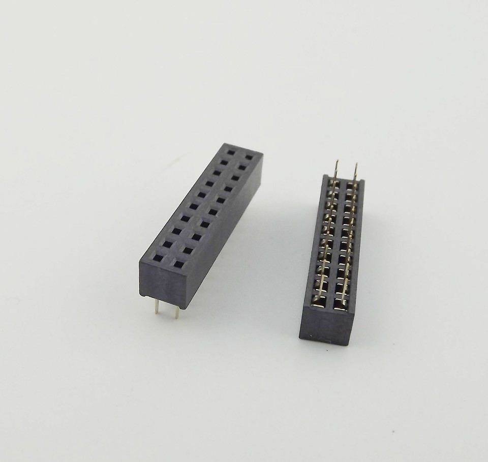 10x 2mm Pitch 2x10 Pin 20 Pin Female Double Row Straight Pin Header ...