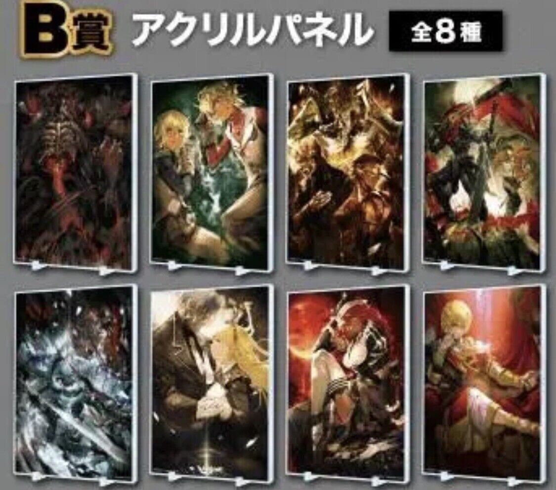 Overlord X Kujibikidou 2022 Acrylic Art Panel Complete Set 182X128mm ...