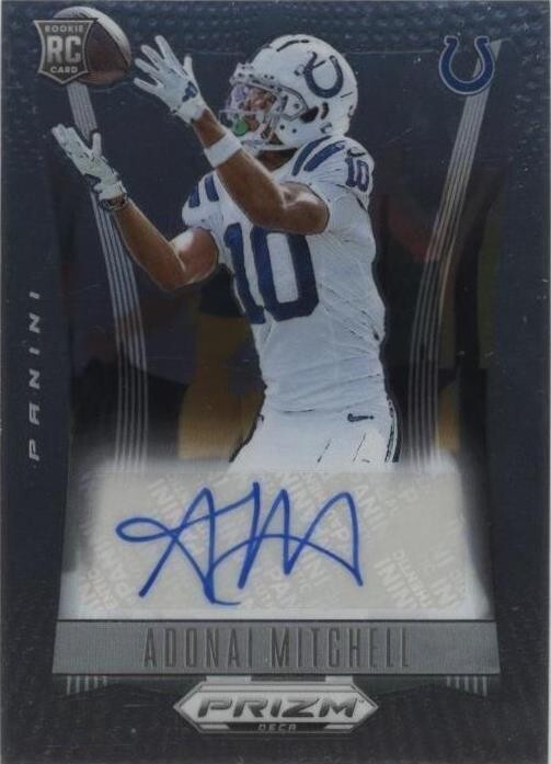 2024 Panini Prizm Deca - Signatures Adonai Mitchell #S-AML (AU, RC) for ...