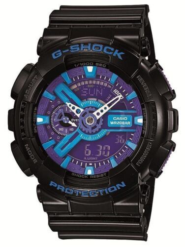 CASiO G-SHOCK Hyper Colors men Watch GA-110HC-1AJF Black x Blue | eBay