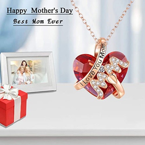 Heart Mother's Day Gift Mom Chain Necklace Pendant Necklace Women ...