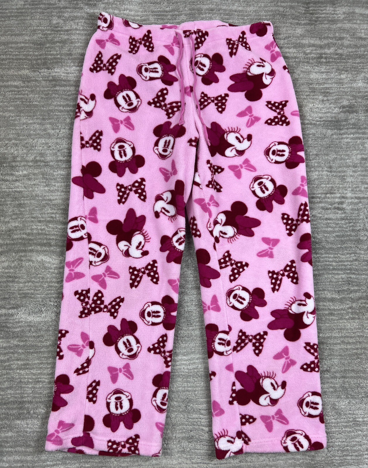Disney Minnie Mouse Pajama Pants Womens Large Pink Al… - Gem