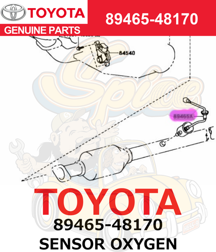 Toyota Genuine 2003-2007 Highlander Sienna SENSOR OXYGEN 89465-48170 | eBay