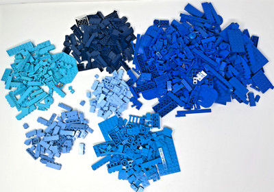 LEGO LOT OF 1 LB 14 oz. SHADE OF BLUE SORTED PLATES - BRICKS - PARTS | eBay