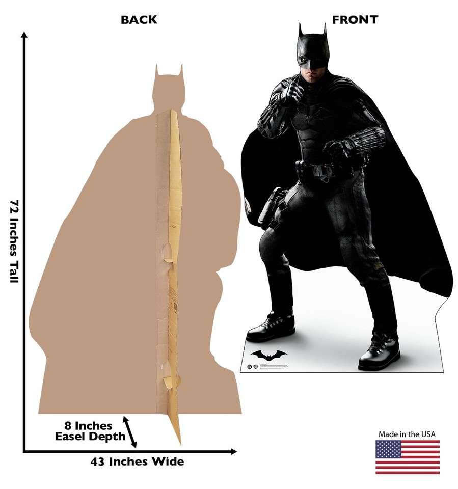 THE BATMAN ROBERT PATTINSON LIFESIZE CARDBOARD STANDUP STANDEE CUTOUT ...
