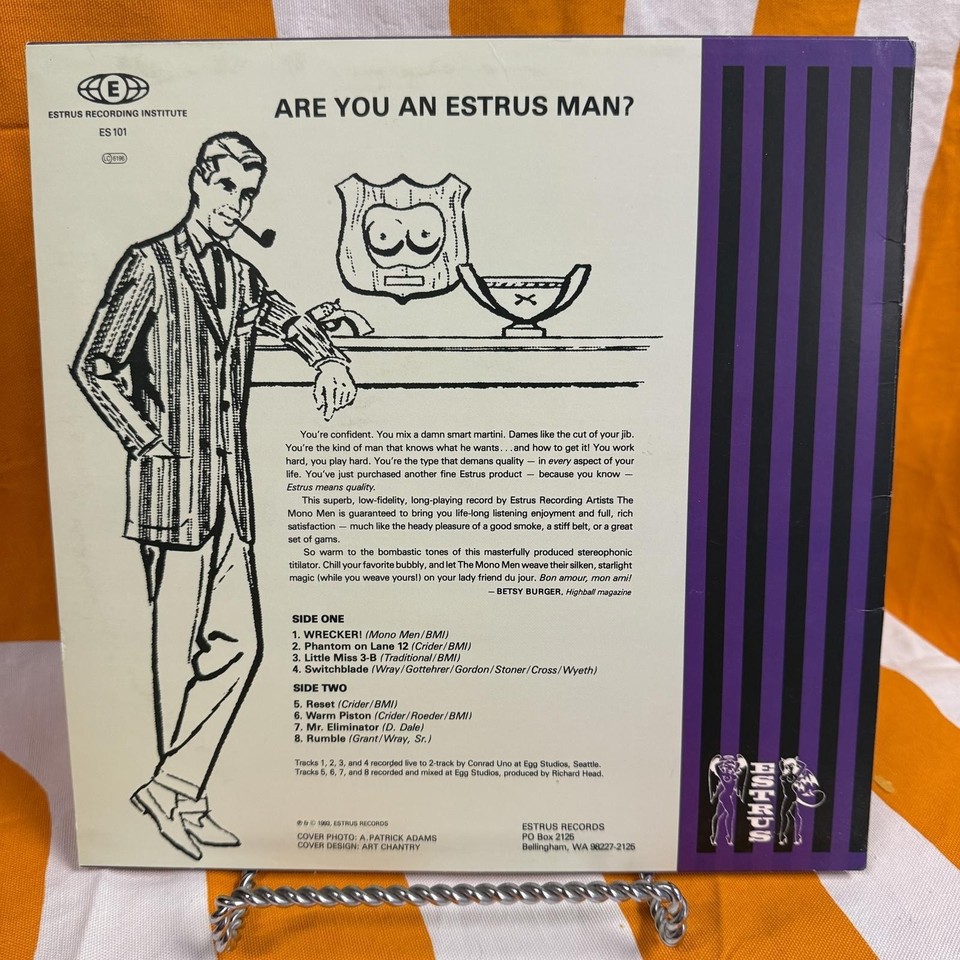 The Mono Men - Shut the Fuck Up! 10" Vinyl LP Estrus Records ES 101 ...