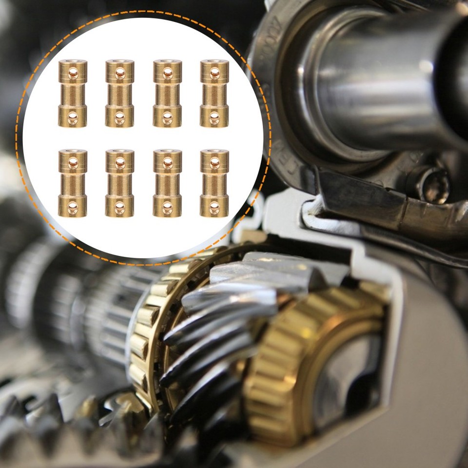 8Pcs Metal Brass Coupling Motor Connector for Model Car Boat DIY Use ...