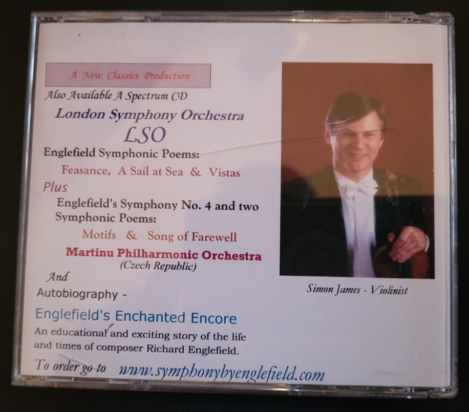 Richard Englefield Violin Concerto 1 Simon James CD Slovak Radio ...